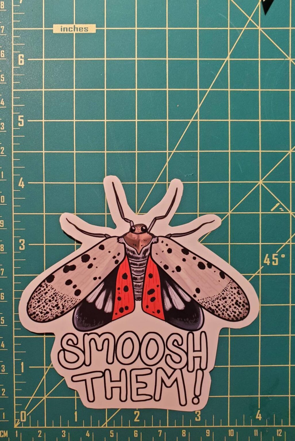 SMOOSH THEM! Spotted Lanternfly Sticker – The Spotted Lanternfly Shop