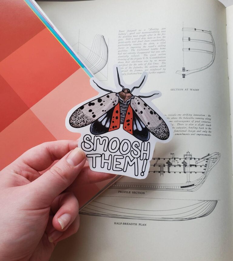 SMOOSH THEM! Spotted Lanternfly Sticker – The Spotted Lanternfly Shop