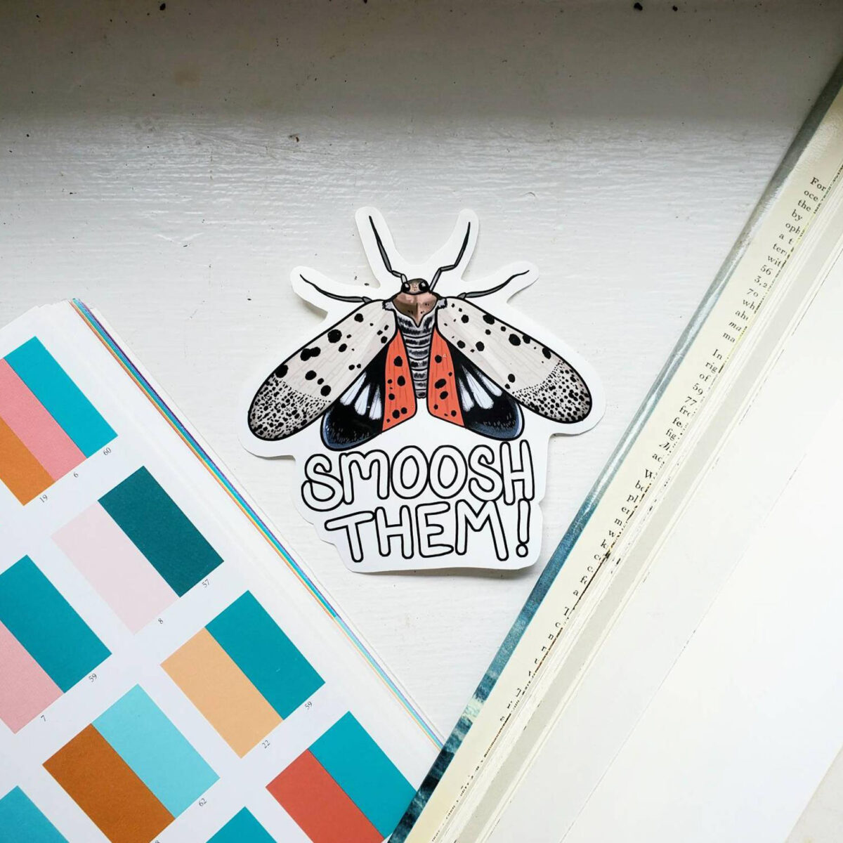 SMOOSH THEM! Spotted Lanternfly Sticker – The Spotted Lanternfly Shop